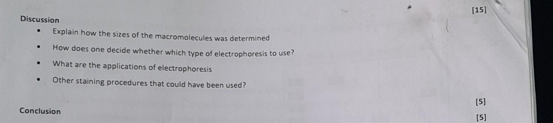 Solved Discussion - Explain how the sizes of the | Chegg.com