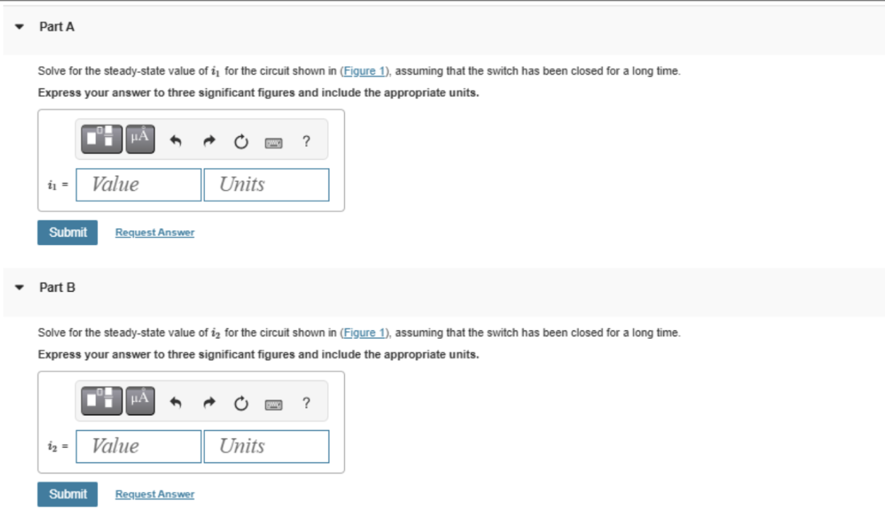Part A Solve for the steady-state value of \( | Chegg.com