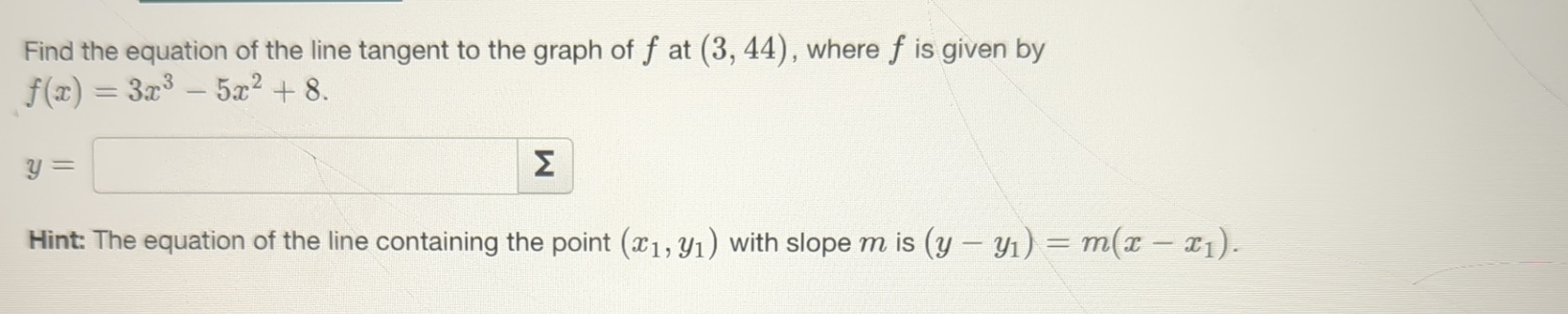 Solved Find the equation of the line tangent to the graph of | Chegg.com