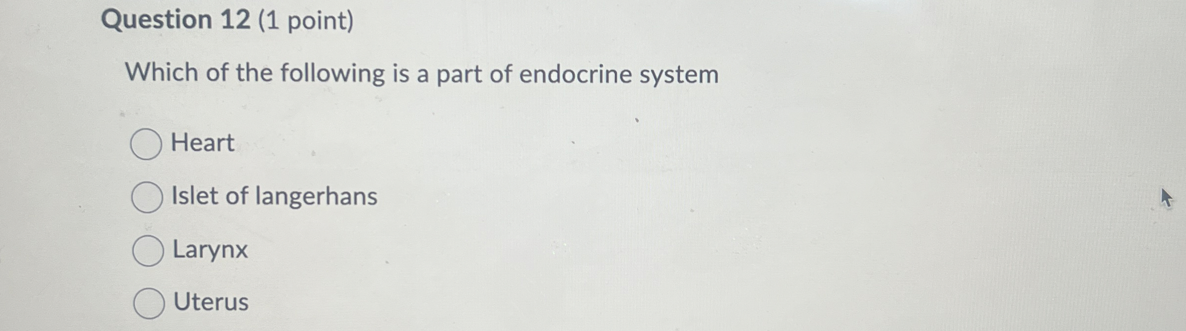 Solved Question 12 (1 ﻿point)Which of the following is a | Chegg.com