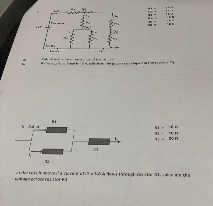 Solved 190 R1 - R2 - R3 - R4 - RS = R6 = 15 100 18 120 Iv-ov | Chegg.com