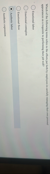 Solved Which of the following terms refers to the efforts | Chegg.com