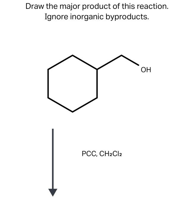 Solved Draw the major product of this reaction. Ignore | Chegg.com