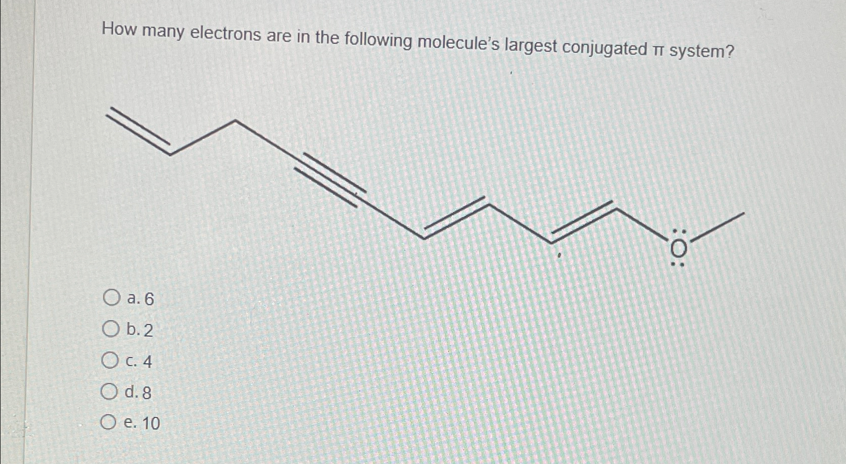 Solved How many electrons are in the following molecule's | Chegg.com