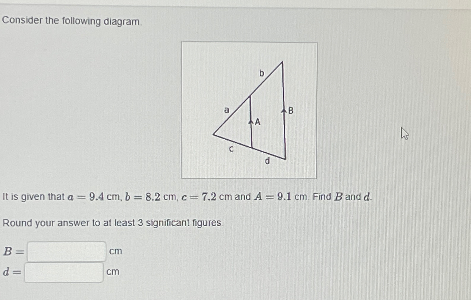 Solved Consider the following diagram.It is given that | Chegg.com