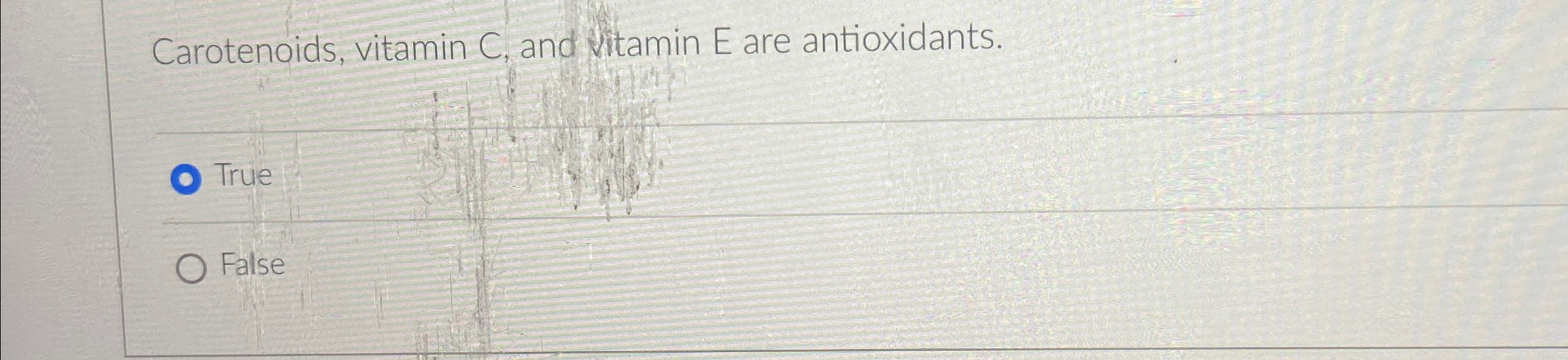 Solved Carotenoids, vitamin C, ﻿and Vitamin E are | Chegg.com