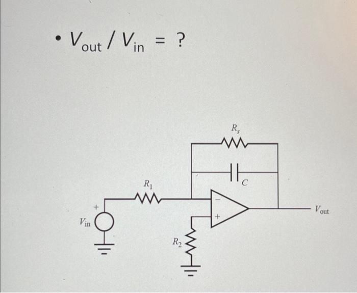 Solved /Vin =? | Chegg.com