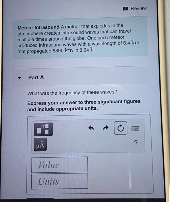 Solved Review Meteor Infrasound Ameteor that explodes in the | Chegg.com