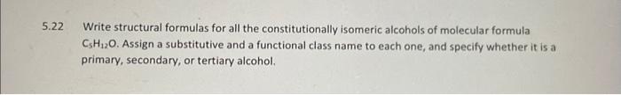 Solved Write structural formulas for all the | Chegg.com