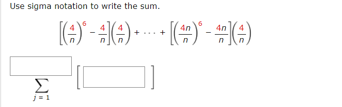 Solved Use sigma notation to write the | Chegg.com