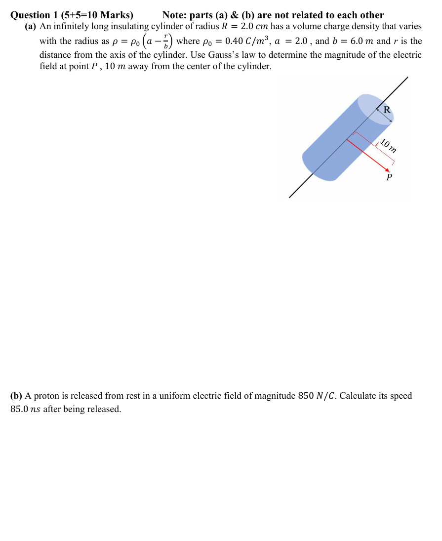 Solved Question 1 (5+5=10 ﻿Marks) ﻿Note: parts (a) ﻿& (b) | Chegg.com