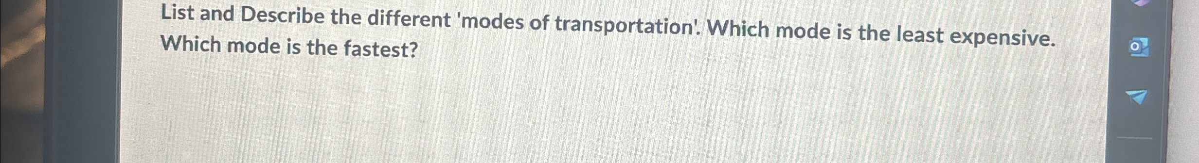 Solved List and Describe the different 'modes of | Chegg.com