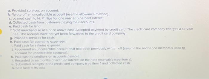 Solved Required Identify each of the following independent | Chegg.com