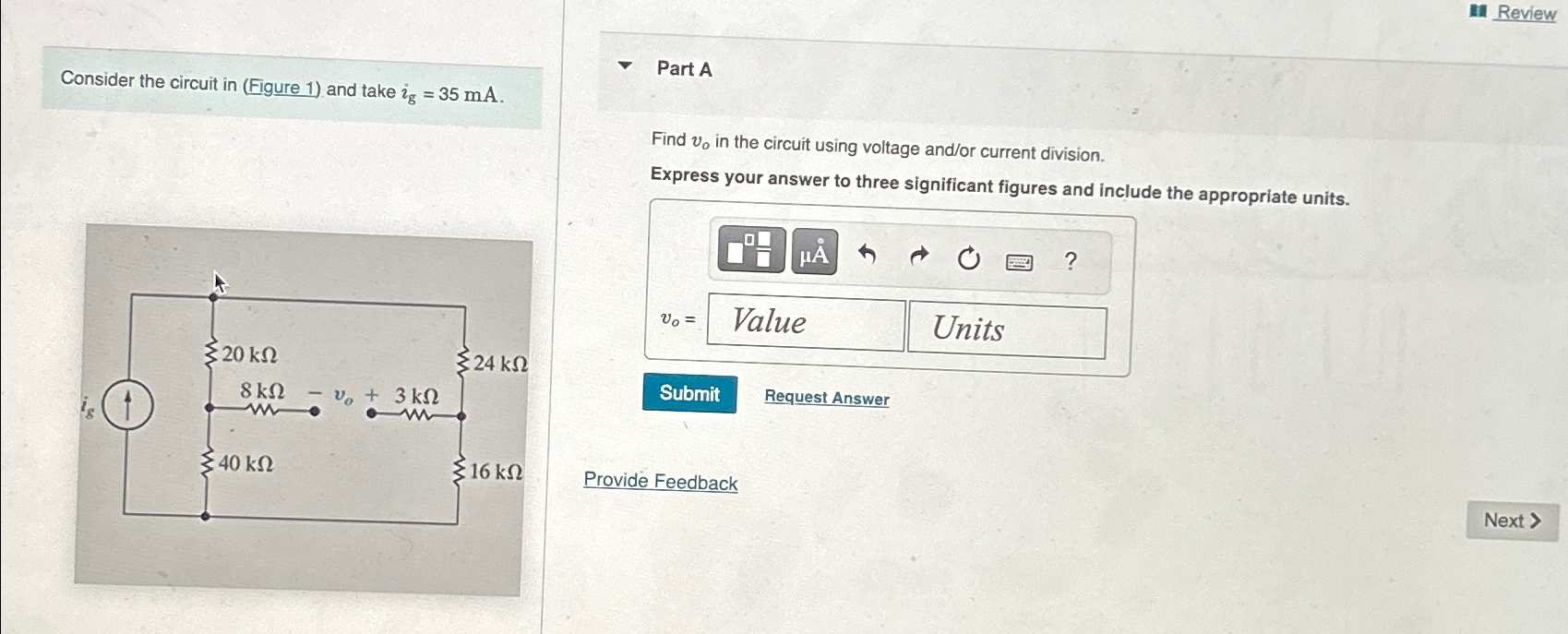 Solved ReviewConsider the circuit in (Figure 1) ﻿and take | Chegg.com