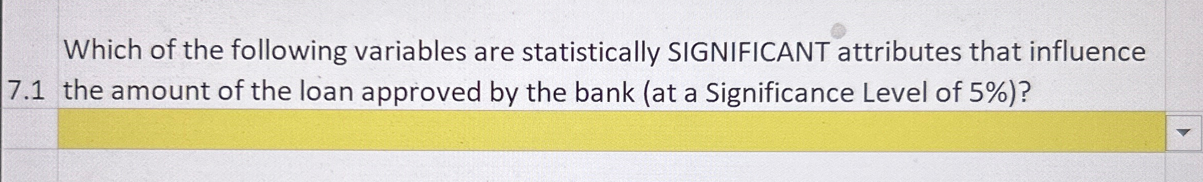 Solved Which of the following variables are statistically | Chegg.com