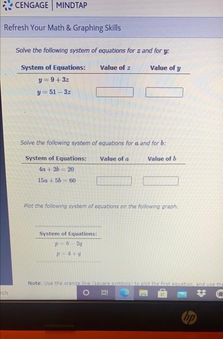 Solved CENGAGE MINDTAP Refresh Your Math & Graphing Skills | Chegg.com
