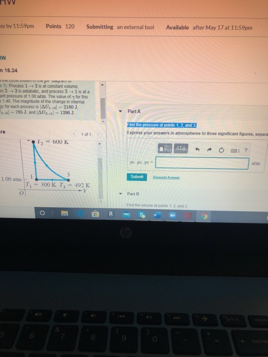 Solved ay by 11:59pm Points 120 Submitting an external tool | Chegg.com