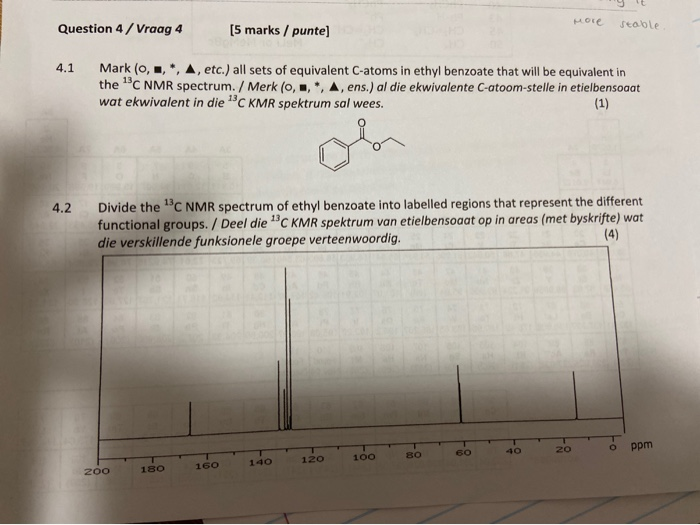 Solved Question 4 / Vraag 4 more (5 marks / punte] stable | Chegg.com