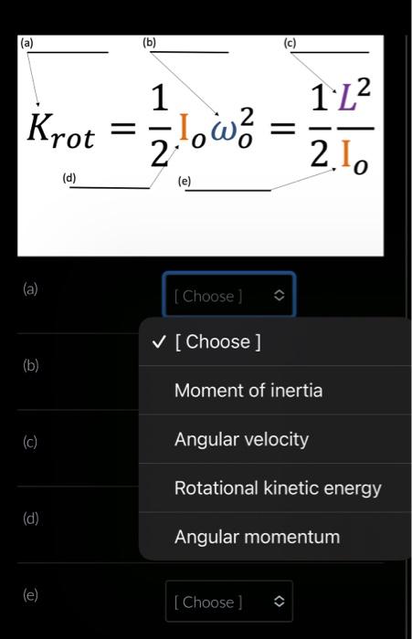 Solved Rotational kinetic energy | Problem The equation | Chegg.com