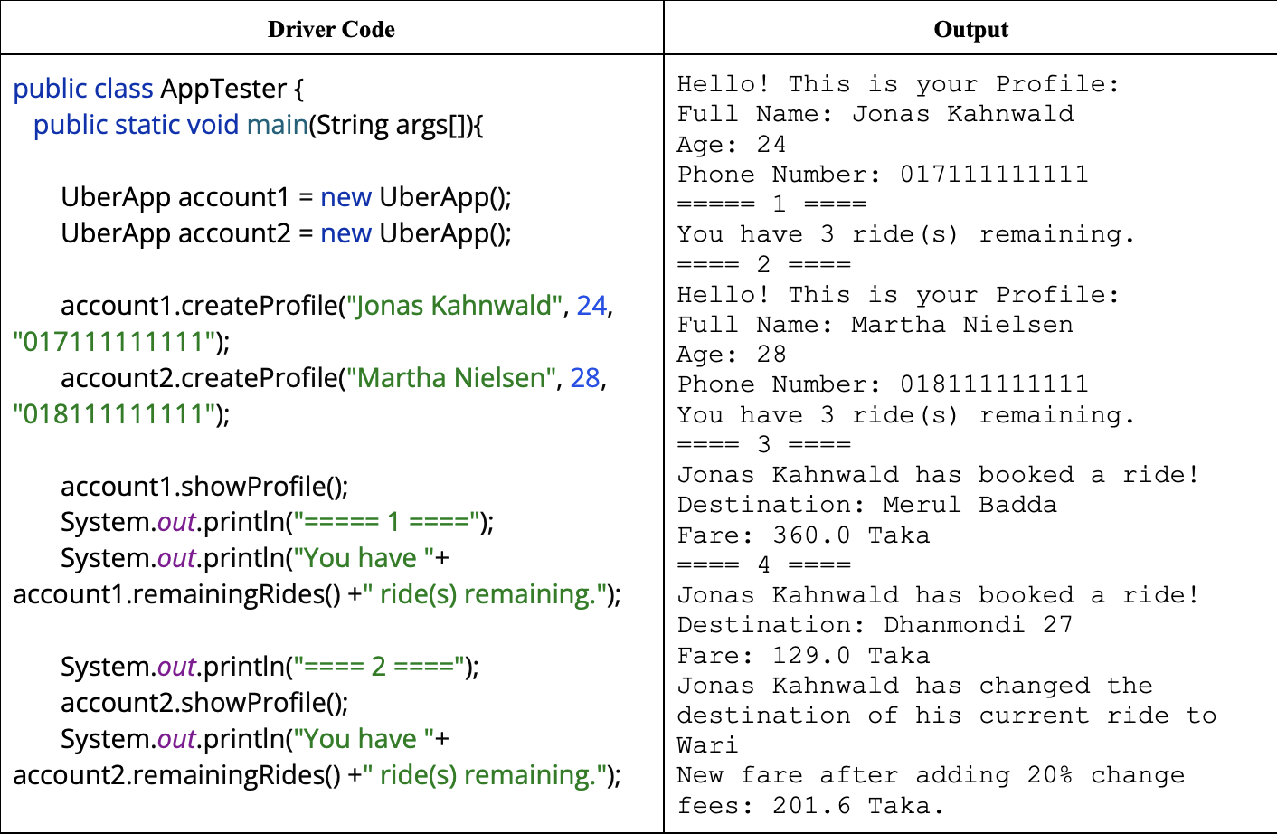 Solved Topic: Instance Method and Designing Class.Coding | Chegg.com