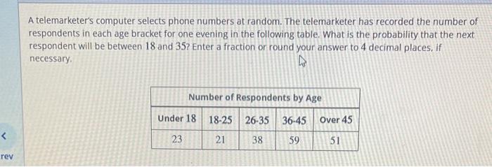 Solved A telemarketer's computer selects phone numbers at | Chegg.com