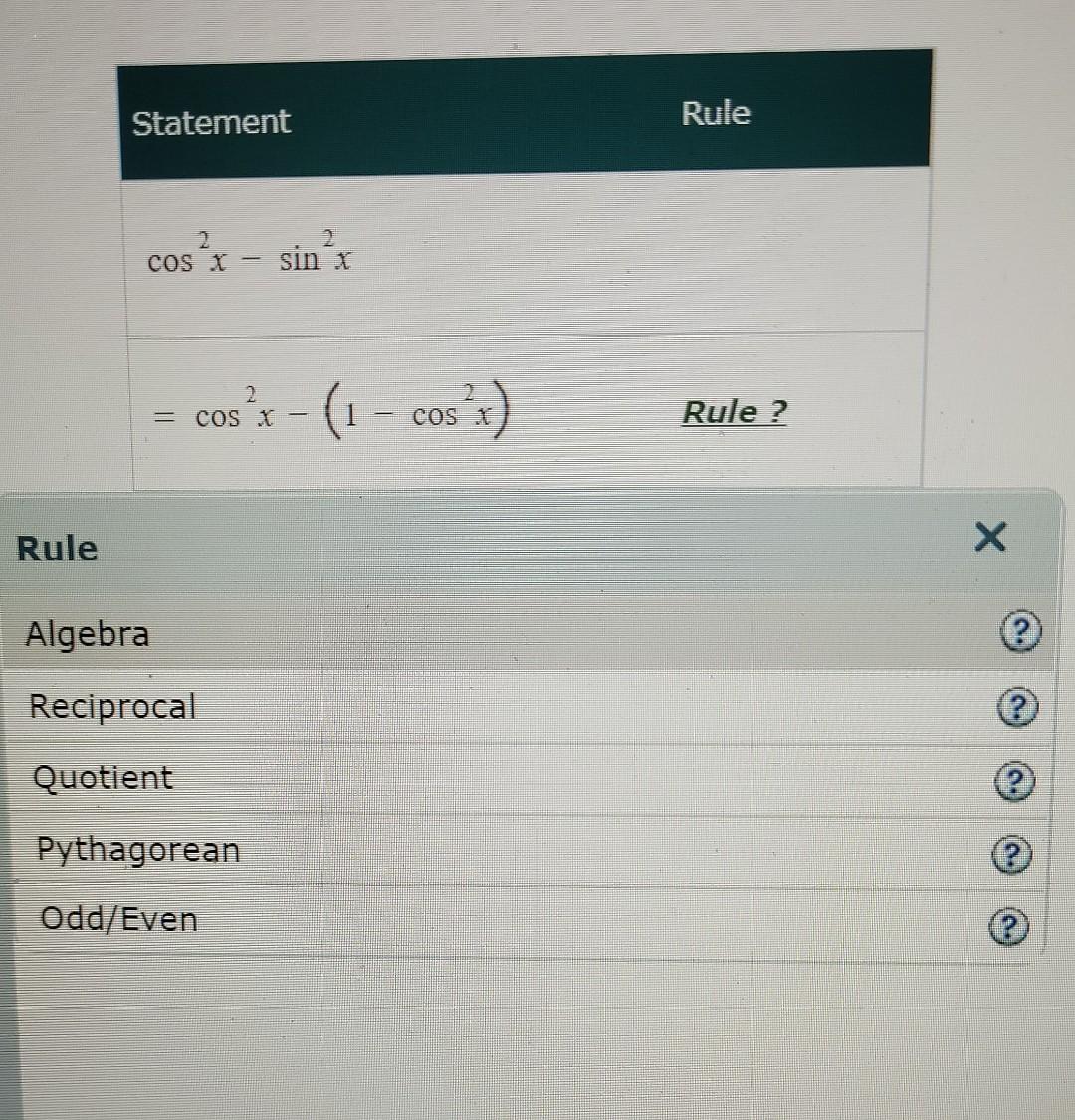 Solved Complete the proof of the identity by choosing the | Chegg.com