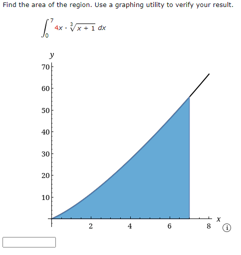 Solved Find the area of the region. Use a graphing utility | Chegg.com