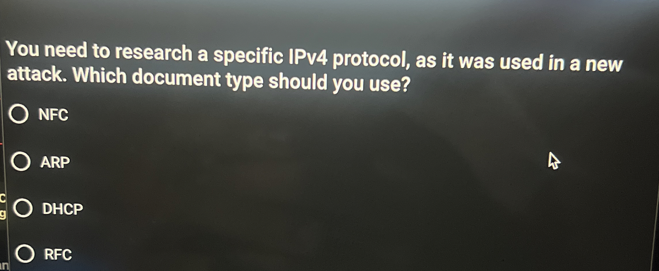 Solved You need to research a specific IPv4 ﻿protocol, as it | Chegg.com