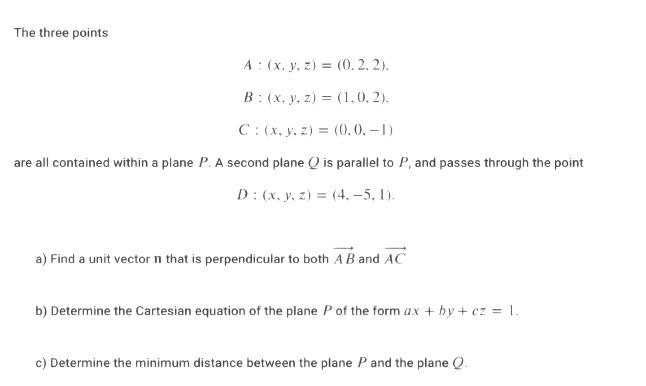 Solved The three points | Chegg.com