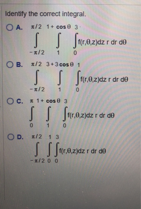 Solved Set up the iterated integral for evaluating SS S10,0 | Chegg.com