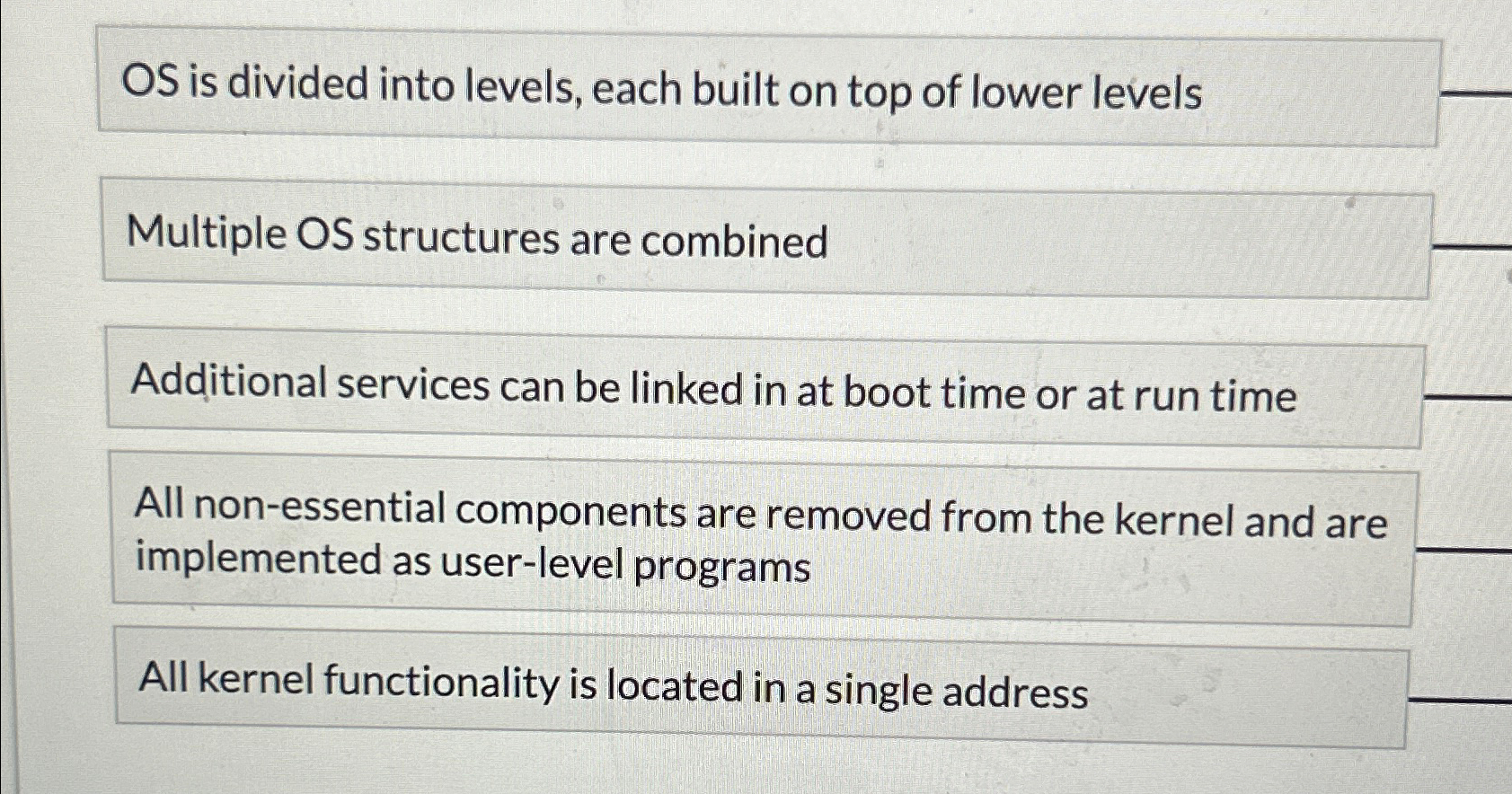 Solved OS is divided into levels, each built on top of lower | Chegg.com