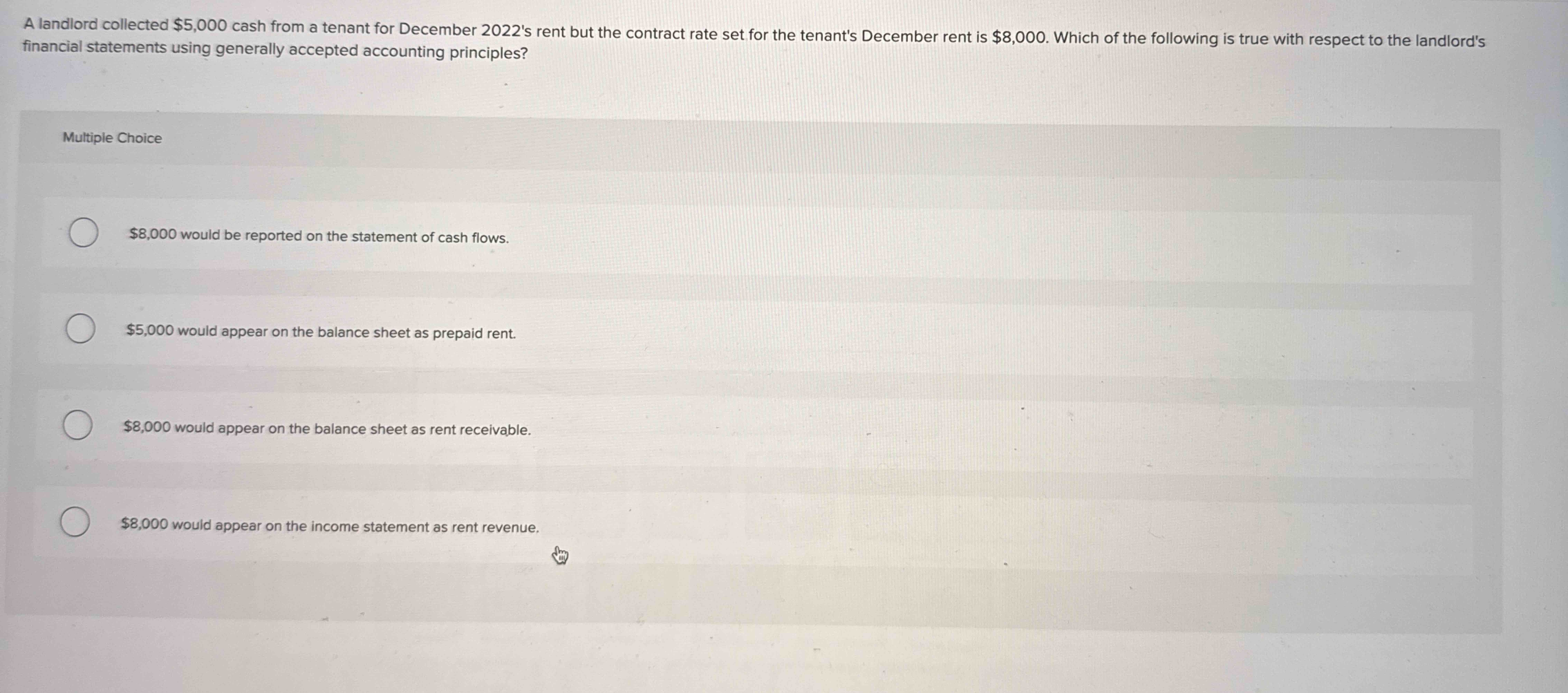 Solved financial statements using generally accepted | Chegg.com