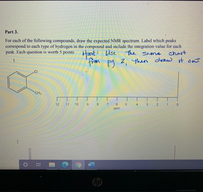 Solved 1/10 Determine how many different types of hydrogens | Chegg.com