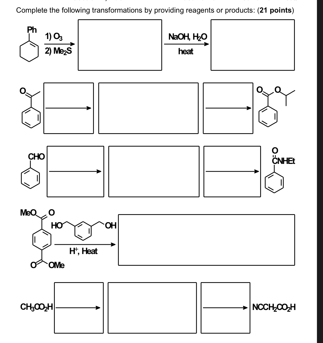 Solved Complete the following transformations by providing | Chegg.com