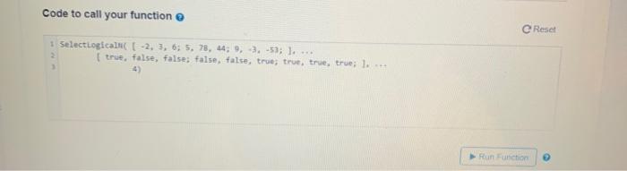 Solved Logically indexing a specified number of elements. | Chegg.com