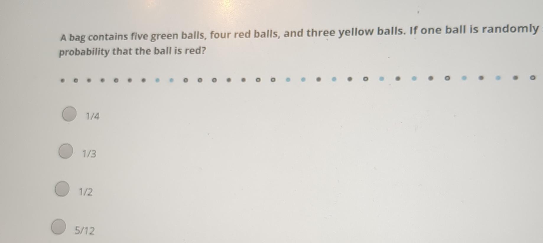 Solved A bag contains five green balls, four red balls, and | Chegg.com