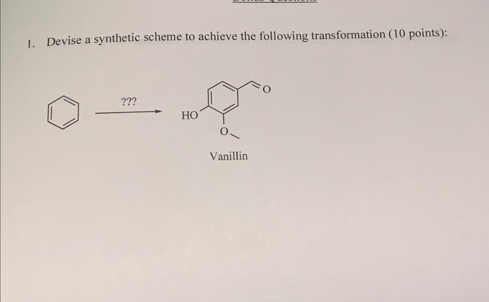 Solved Devise a synthetic scheme to achieve the following | Chegg.com