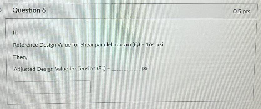 Solved Reference Design Value for Compression Parallel to | Chegg.com
