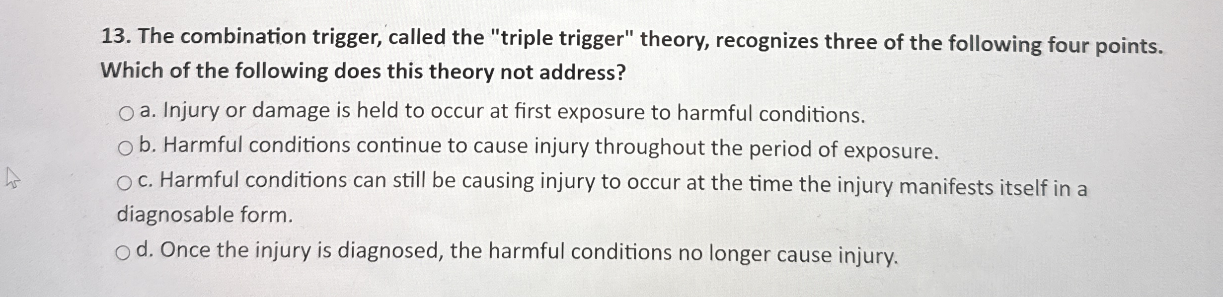 Solved The combination trigger, called the "triple trigger" | Chegg.com