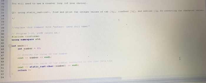 Solved 01: Using the code below, modify the code so that it | Chegg.com