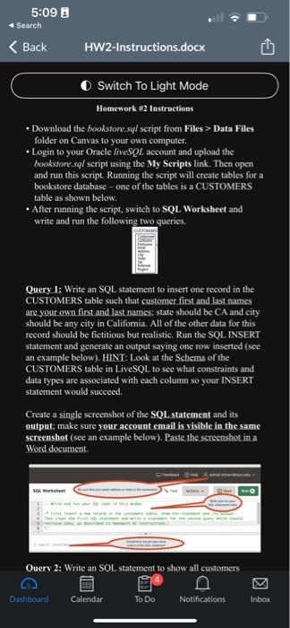 Solved Homework #2 Instructions Download the bookstore.sql | Chegg.com