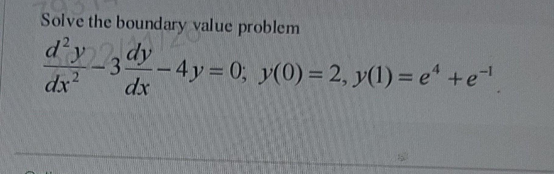 Solved Solve the boundary value problem | Chegg.com