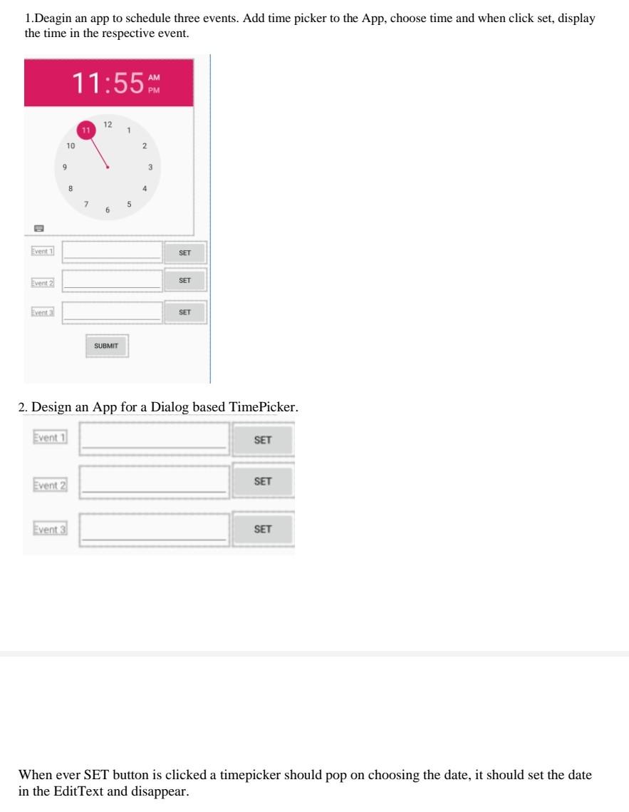 Solved Note:- Use Android studio and Java language for it | Chegg.com