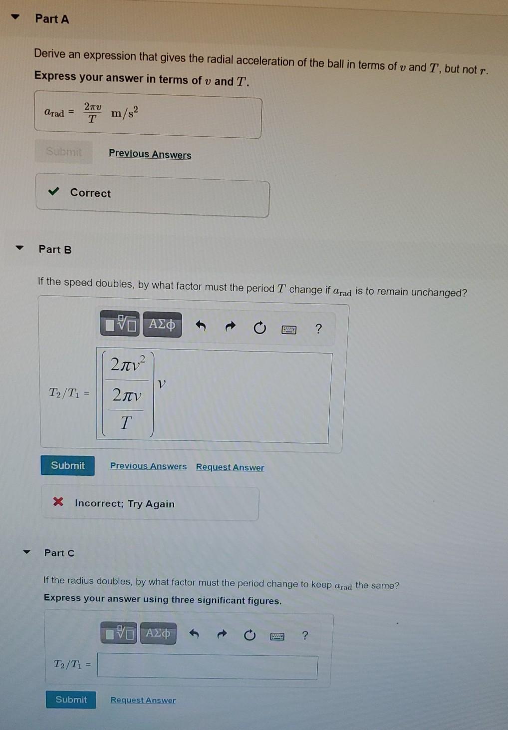 Solved Exercise 3.30 An object moves in a horizontal circle | Chegg.com
