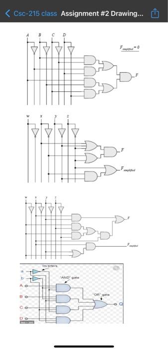 Solved Csc-215 class Assignment #2 Drawing... ☺ BD BID "AND | Chegg.com