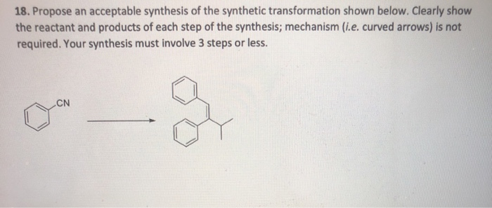 Solved 17. Propose a step-wise mechanism (using curved arrow | Chegg.com