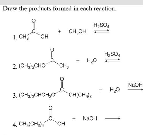 Solved Draw the products formed in each | Chegg.com