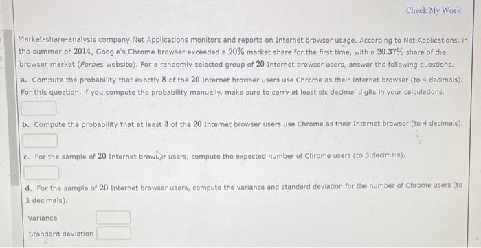 Solved Market-share-analysis company Net Applications | Chegg.com