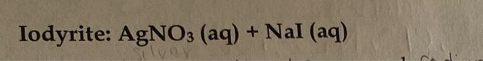 Solved name and balance molecular equation and net ionic | Chegg.com