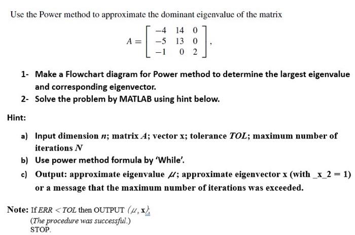 Solved Use the Power method to approximate the dominant | Chegg.com